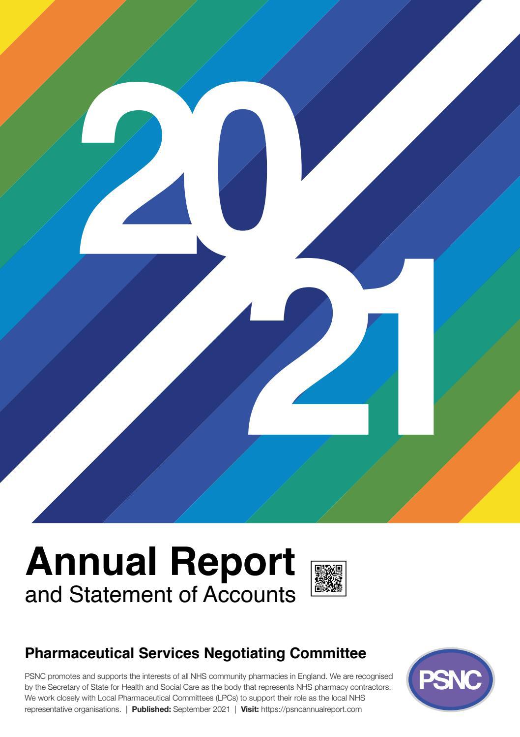 PSNC 2020/21 Annual Report and Statement of Accounts by Community ...