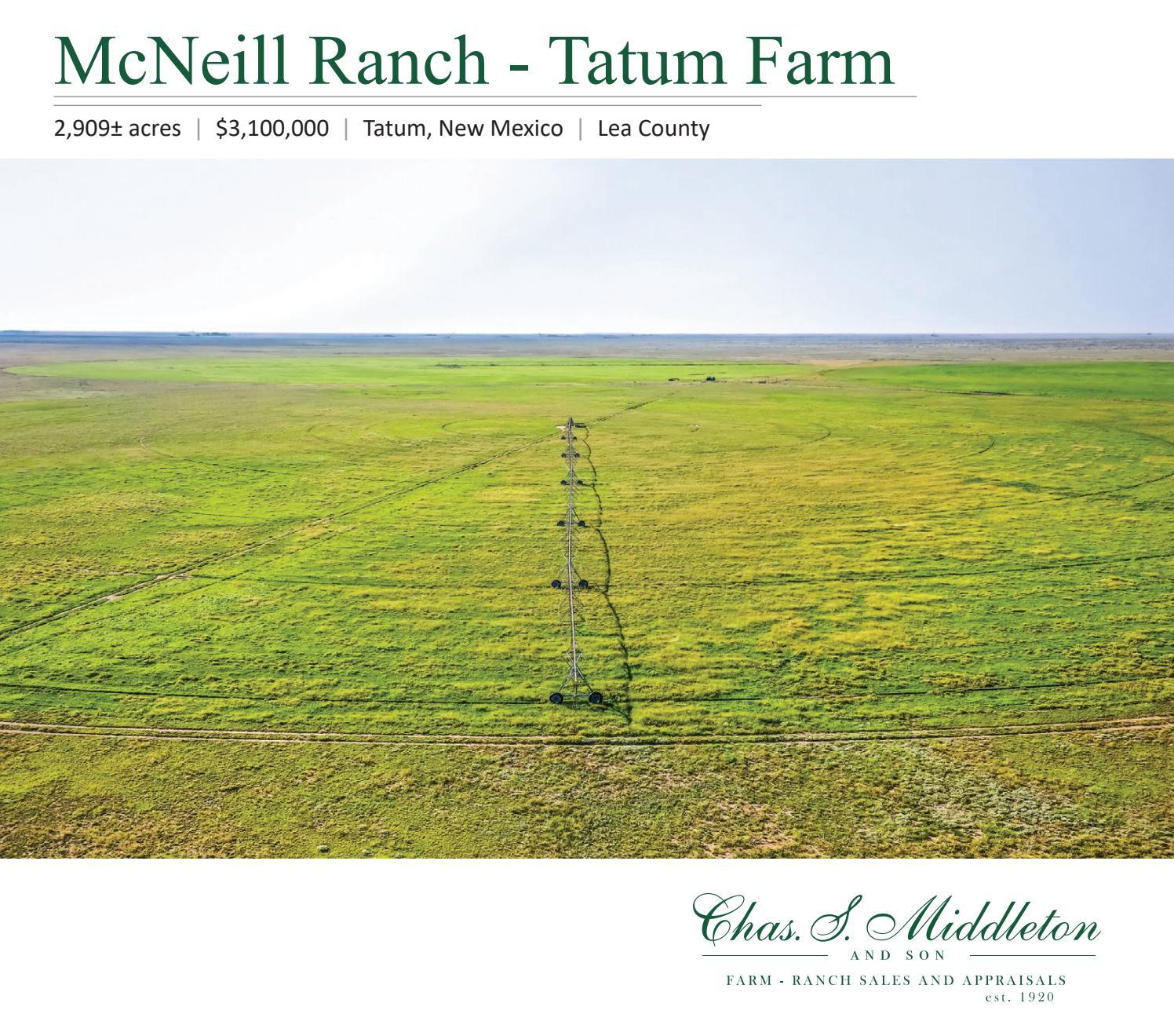 McNeill Ranch - Tatum Farm by csmandson - Issuu