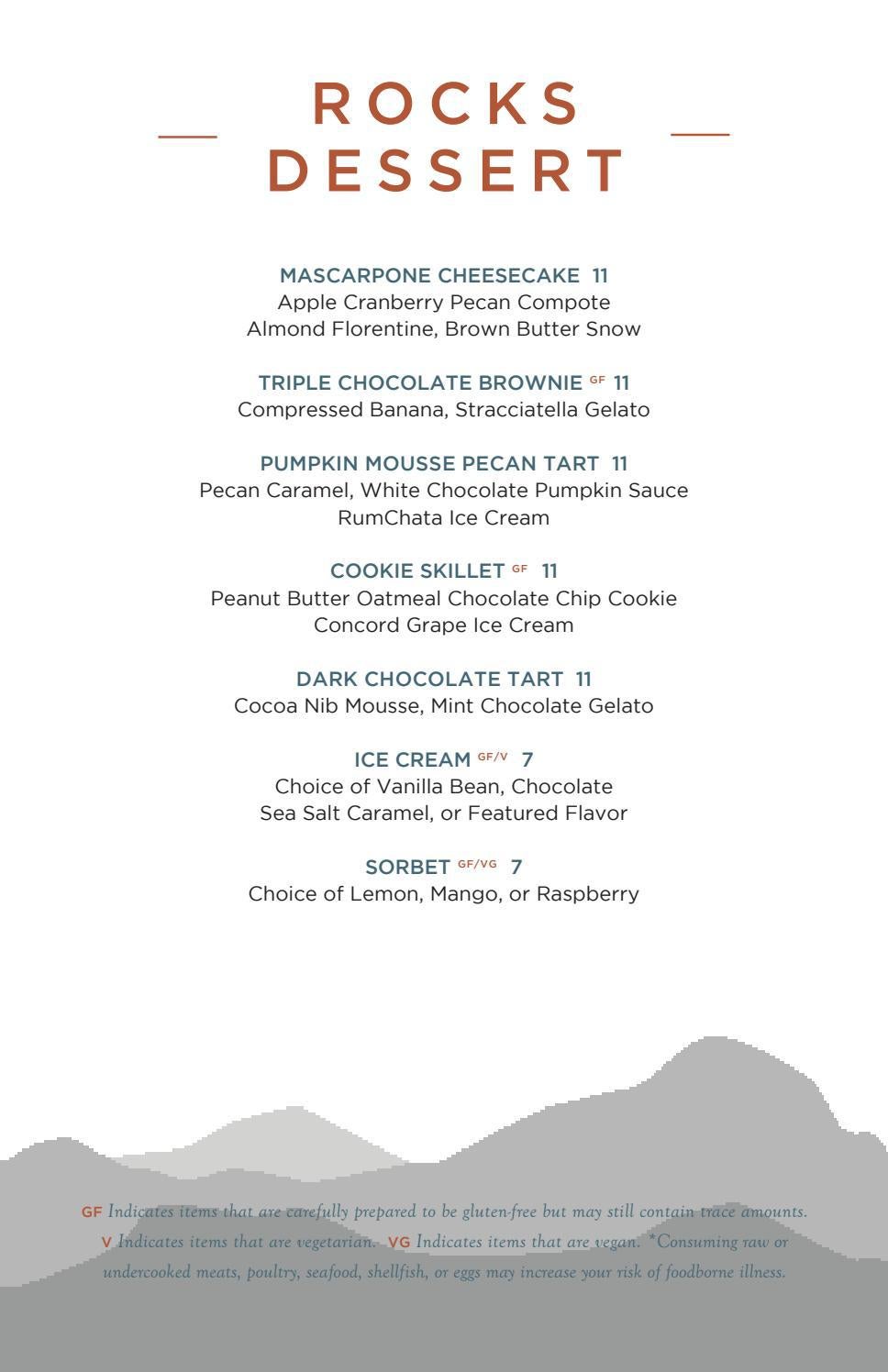 Rocks Dessert Menu by gardenofthegodsresortandclub - Issuu