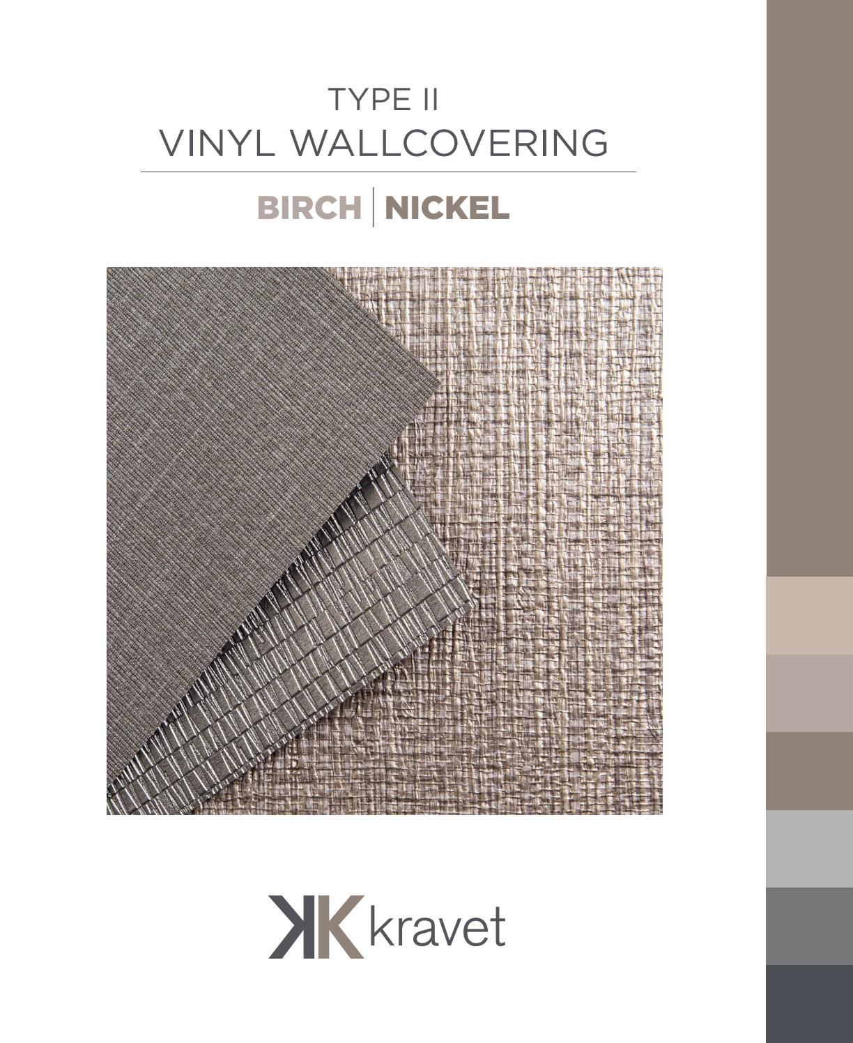 Type II Vinyl Wallcovering Birch Nickel by Kravet Inc - Issuu