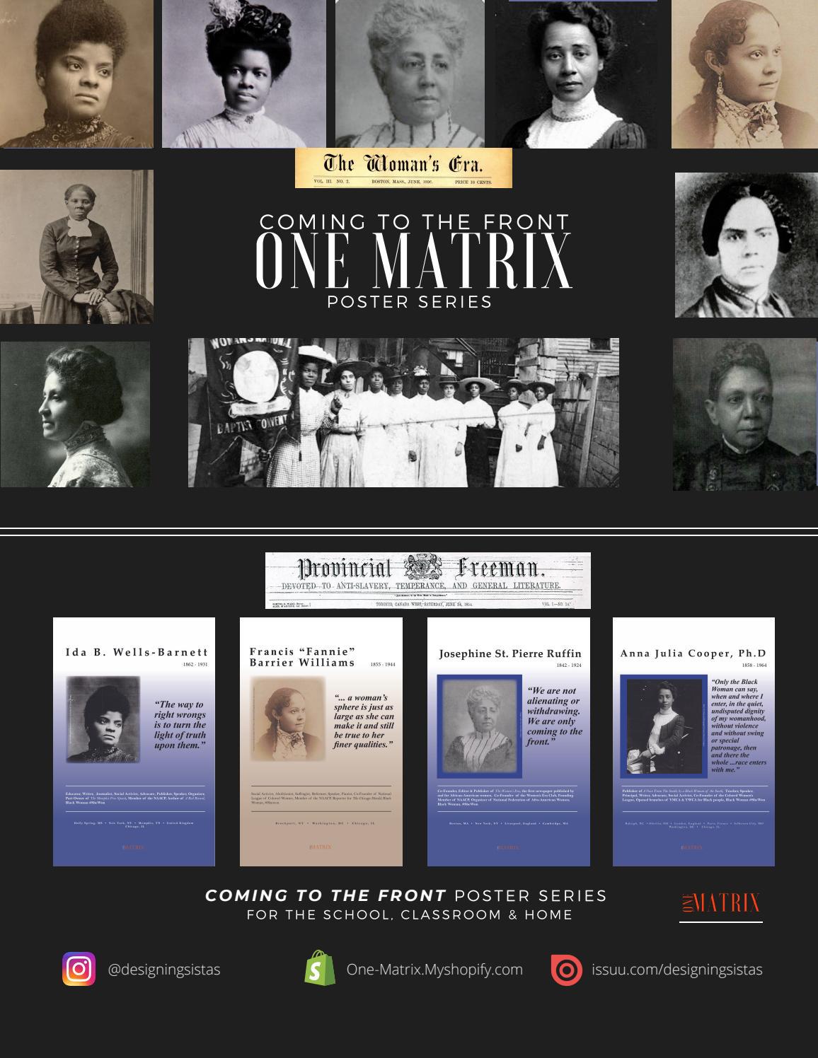 The "Coming to the Front" Poster Series Brochure. by One Matrix ...