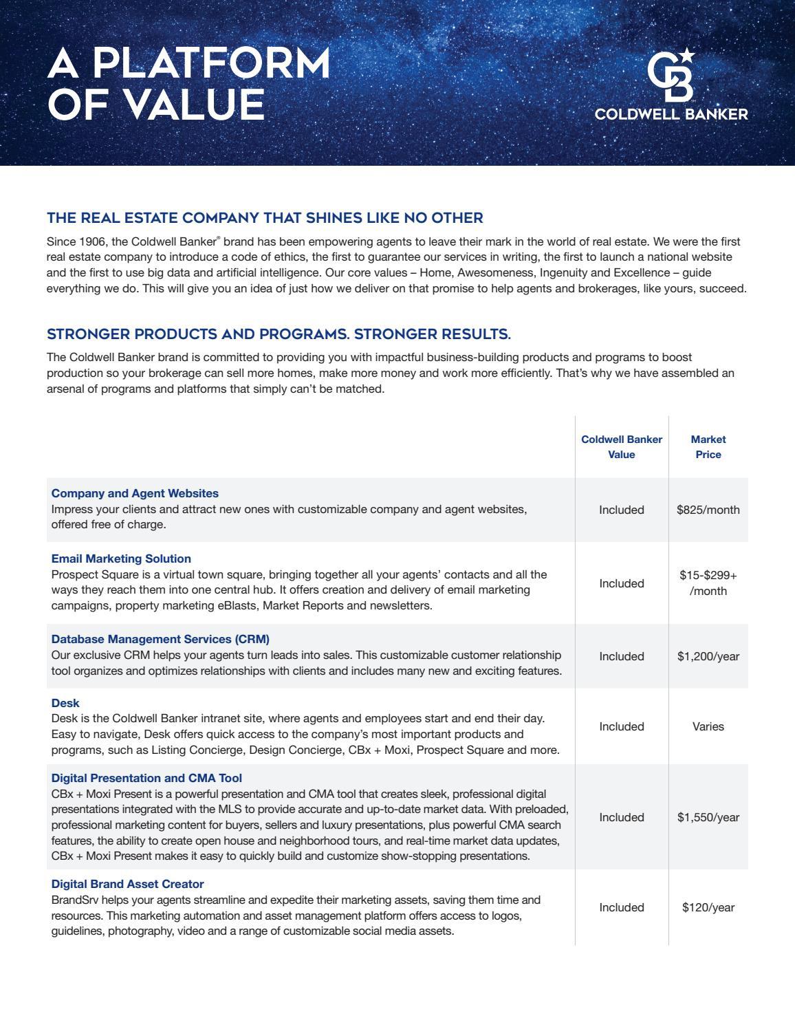 COLDWELL BANKER - CAMPBELL REALTORS- A PLATFORM OF VALUE by COLDWELL ...