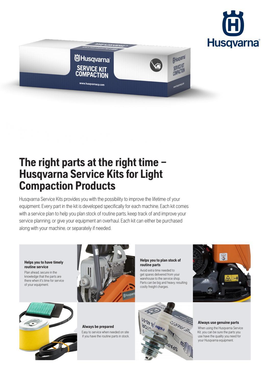 (UK) Compaction Service Kits by Husqvarna Construction - Issuu