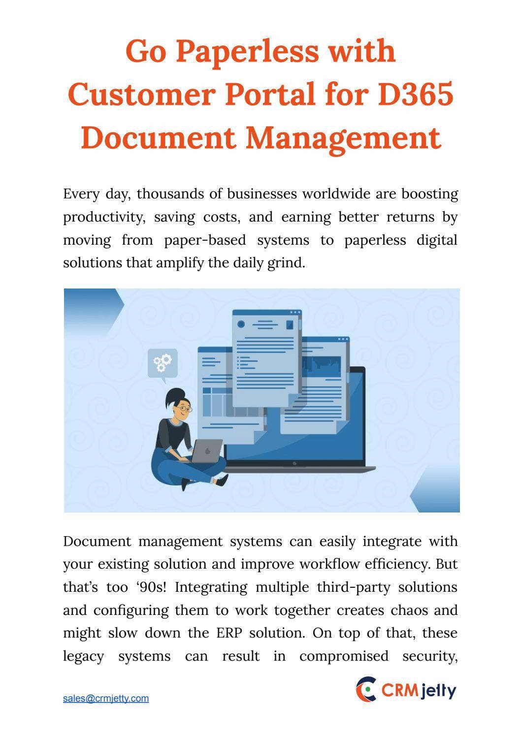 Go Paperless with Customer Portal for D365 Document Management by ...