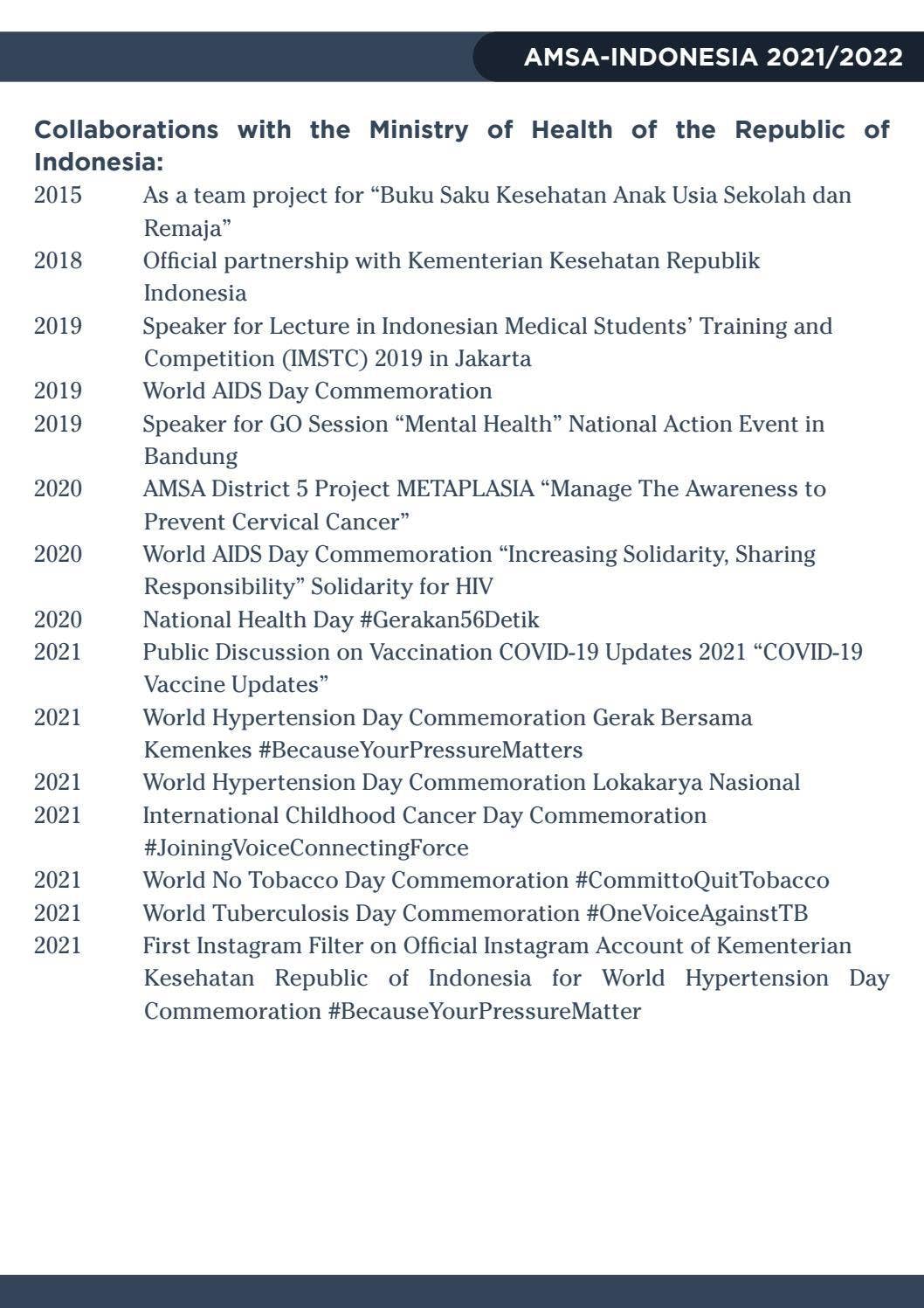 Official GO and NGO Guideline AMSA-Indonesia 2021/2022 by AMSA ...