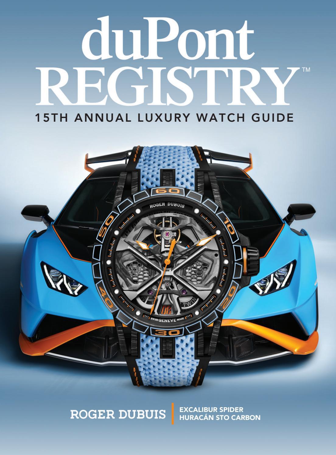 15th Annual Luxury Watch Guide by duPont REGISTRY by duPont REGISTRY ...