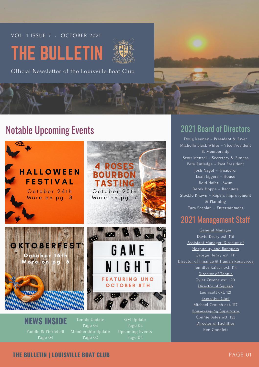 Louisville Boat Club October 2021 Newsletter by louboatclub - Issuu