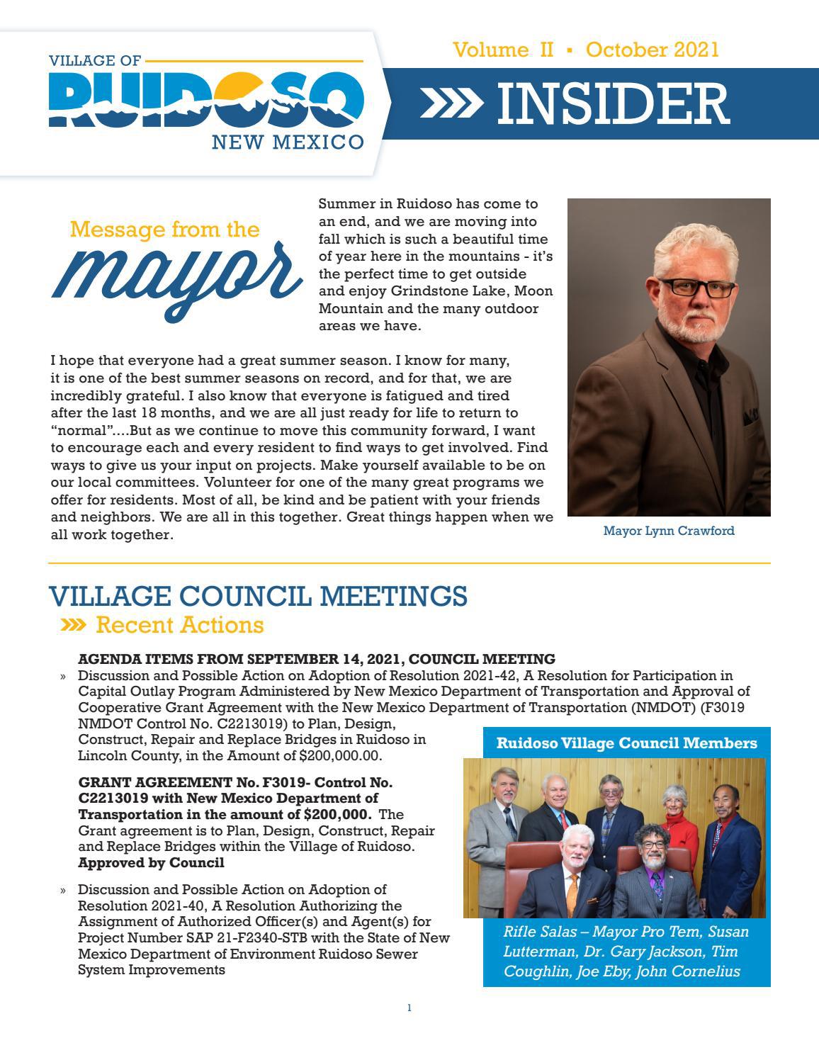 Village of Ruidoso Insider | Volume II | October 2021 by ...