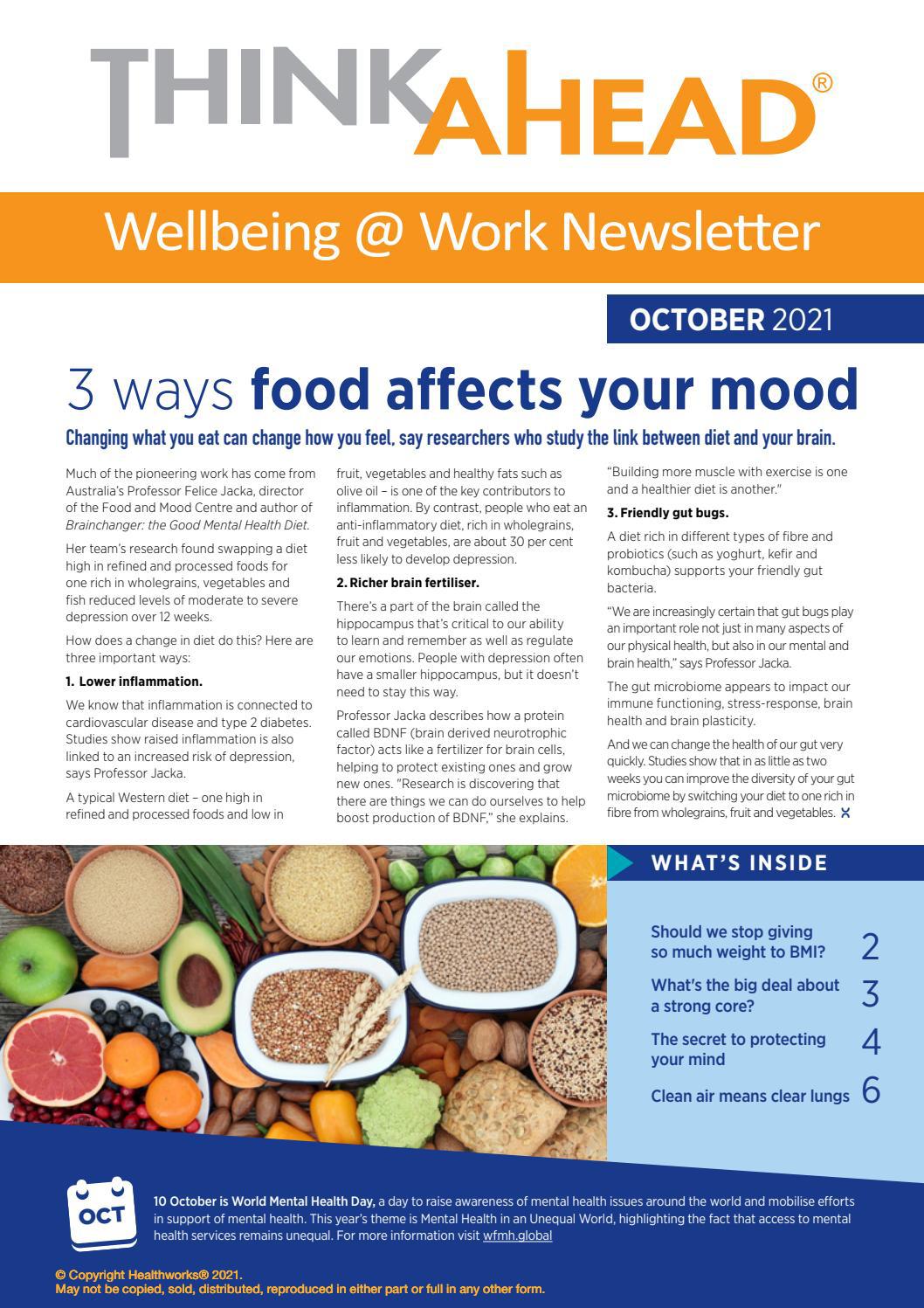 Thinkahead Wellbeing@Work Newsletter October 2021 by Thinkahead - Issuu
