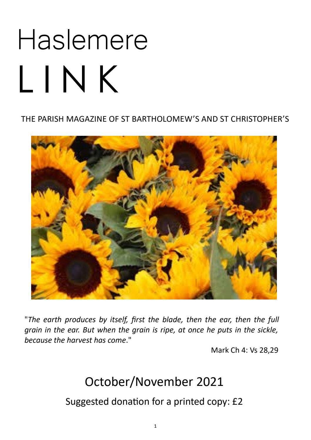 Haslemere Parish, Link Magazine - October / November 2021 by ...