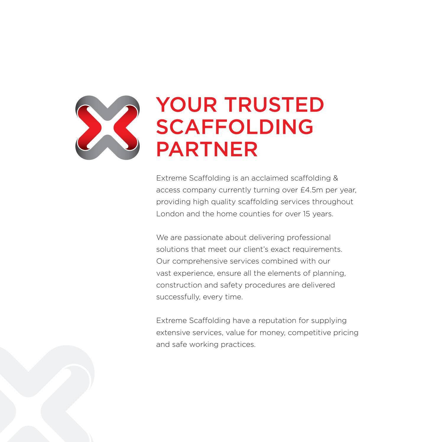 Extreme Scaffolding Brochure by Extreme Scaffolding - Issuu