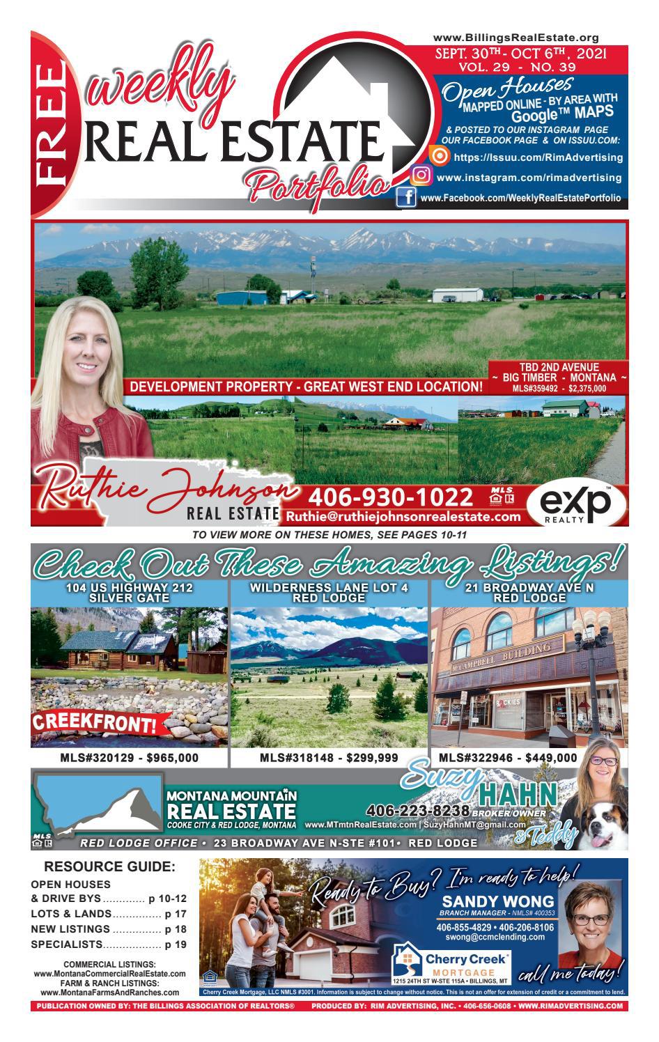 WEEKLY REAL ESTATE PORTFOLIO - SEPTEMBER 30th 2021. by RIMAdvertising ...