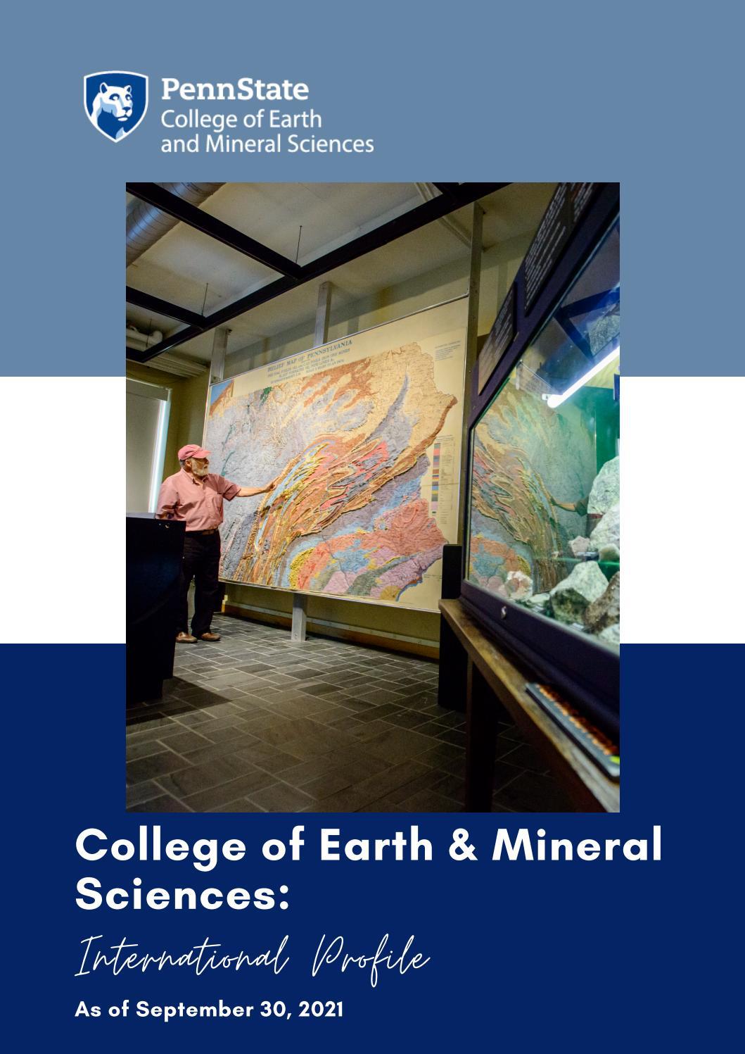 College of Earth and Mineral Sciences: International Profile by Penn ...