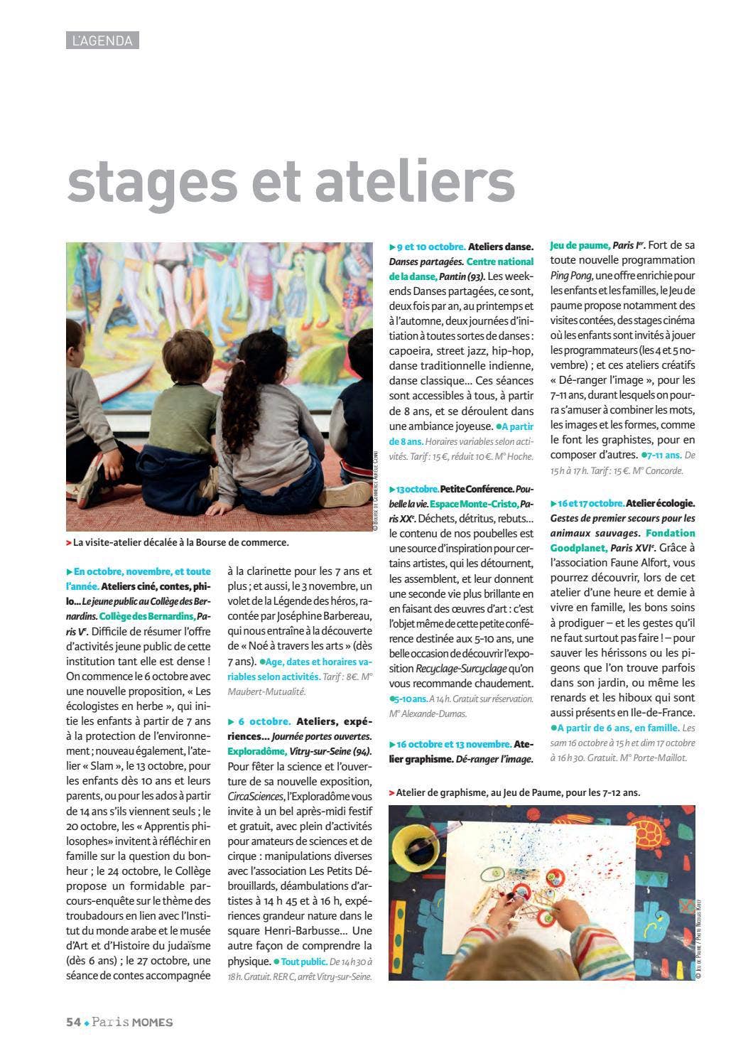 Paris Mômes n°132 by Paris Mômes - Issuu