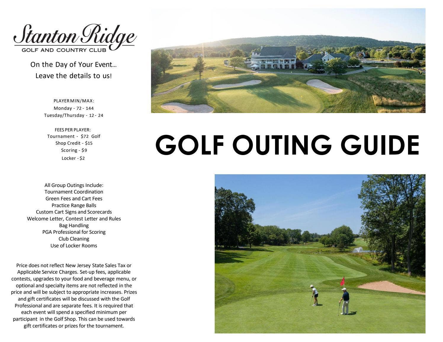 Stanton Ridge Golf Outing Menu by Heritage Golf Group - Issuu