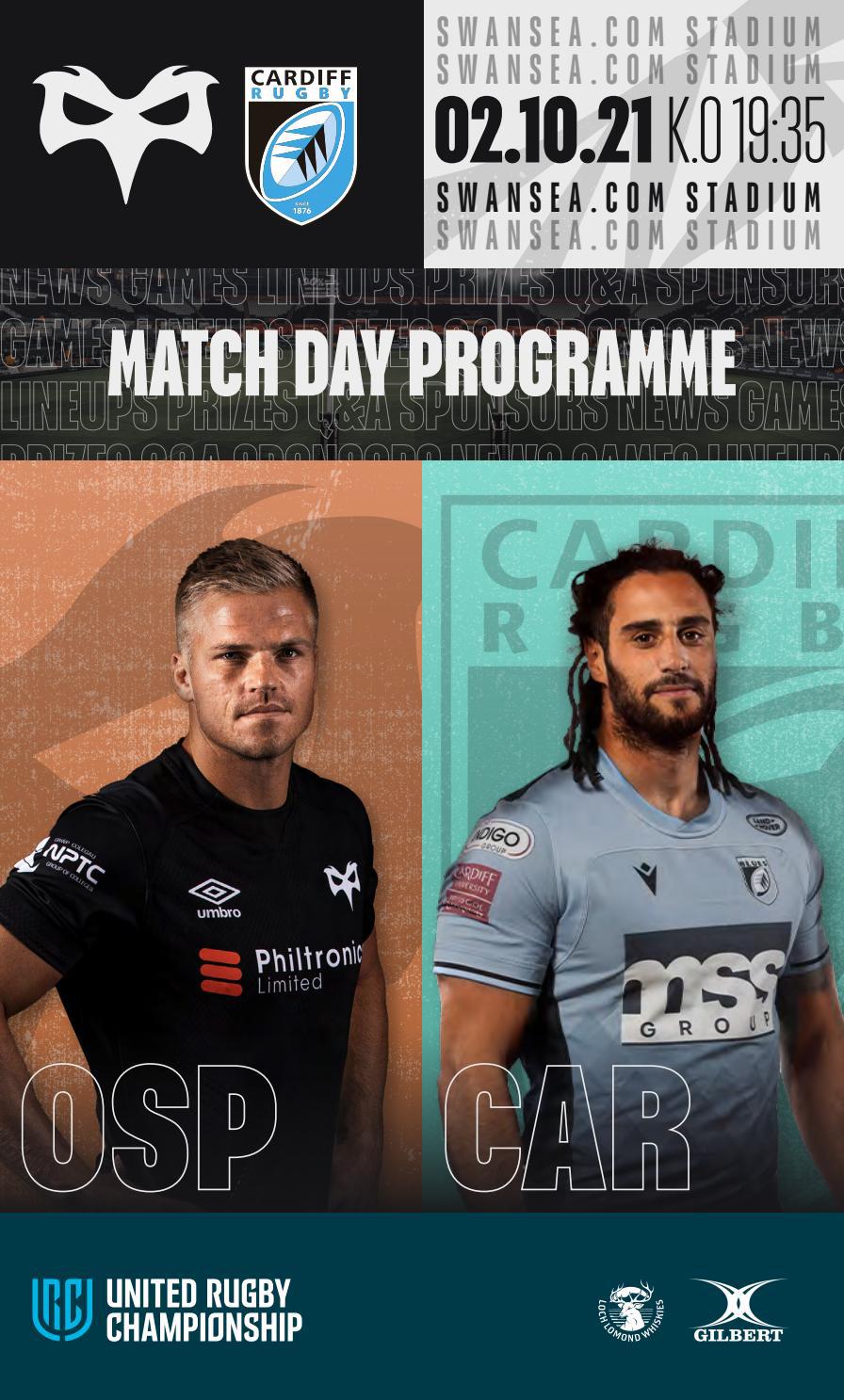 Ospreys v Cardiff Rugby Matchday Programme by ospreysrugby - Issuu