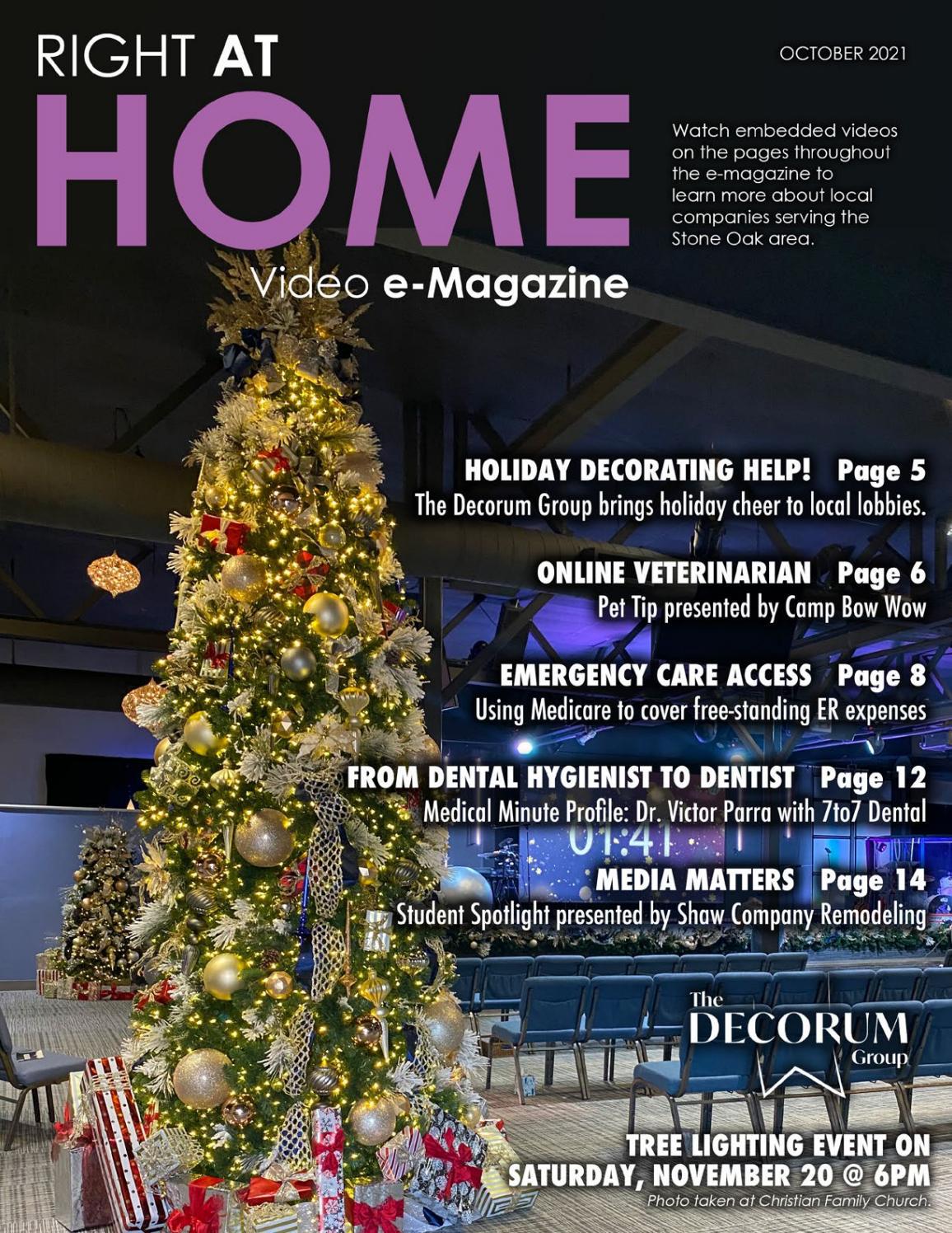 Right at HOME Video e-Magazine October 2021 Issue by Kent Kirkman - Issuu