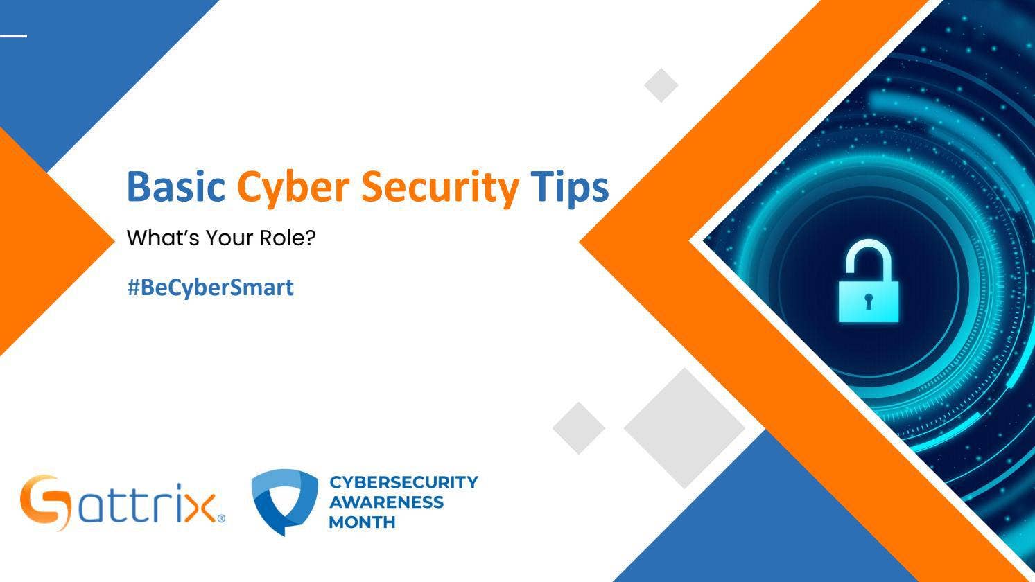 Basic Cybersecurity Tips: What’s your role? by Sattrix Information ...