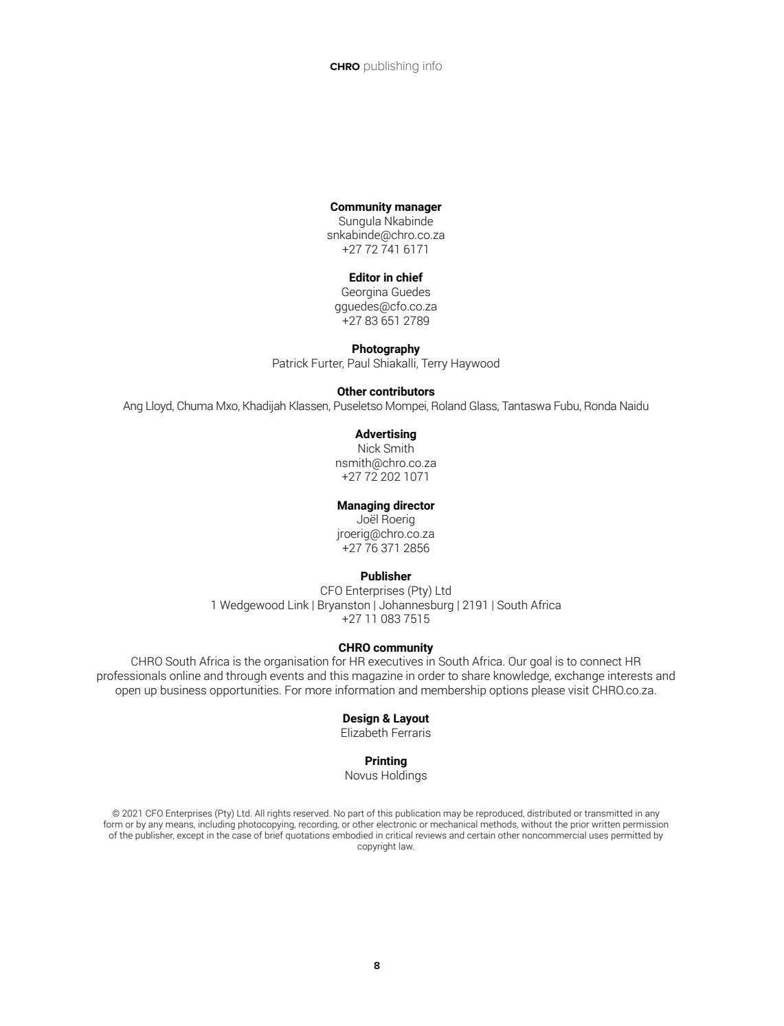 CHRO Magazine 2021, Issue 2 by CHRO Magazine - Issuu