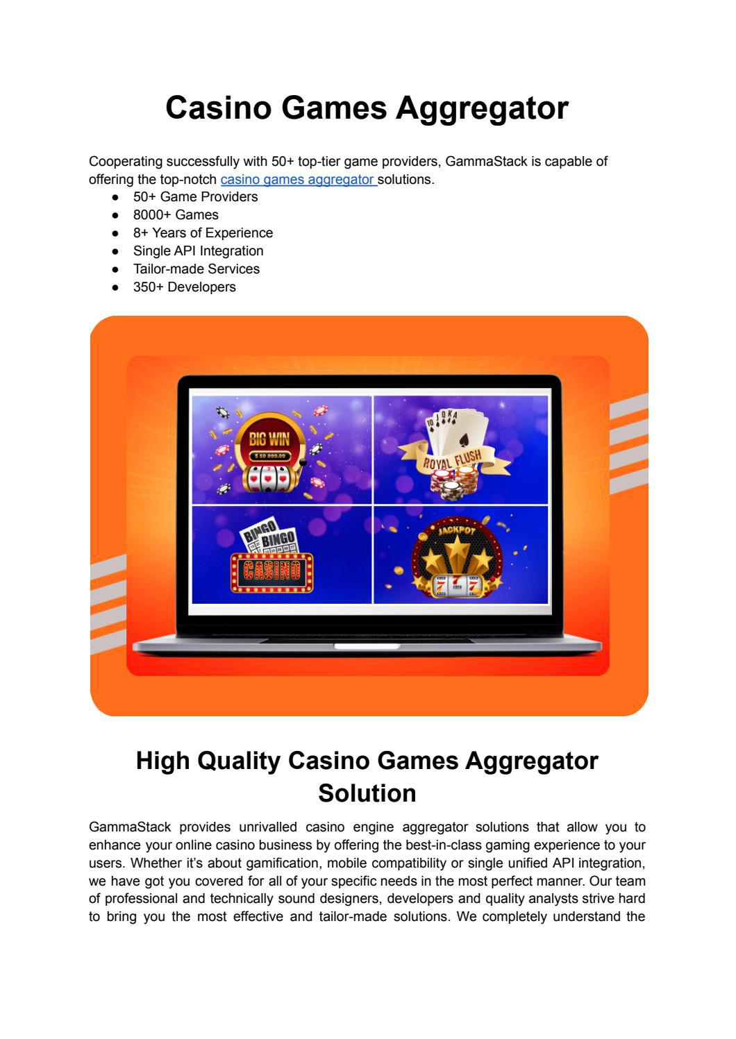 Casino Games Aggregator by Josephemma - Issuu