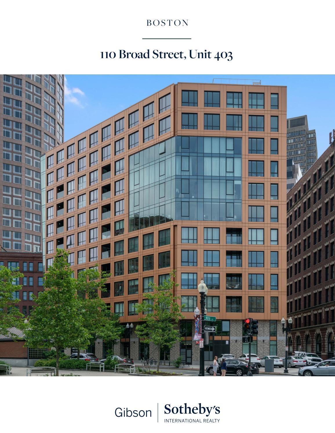 110 Broad Street, Unit 403, Boston by Gibson Sotheby's International ...