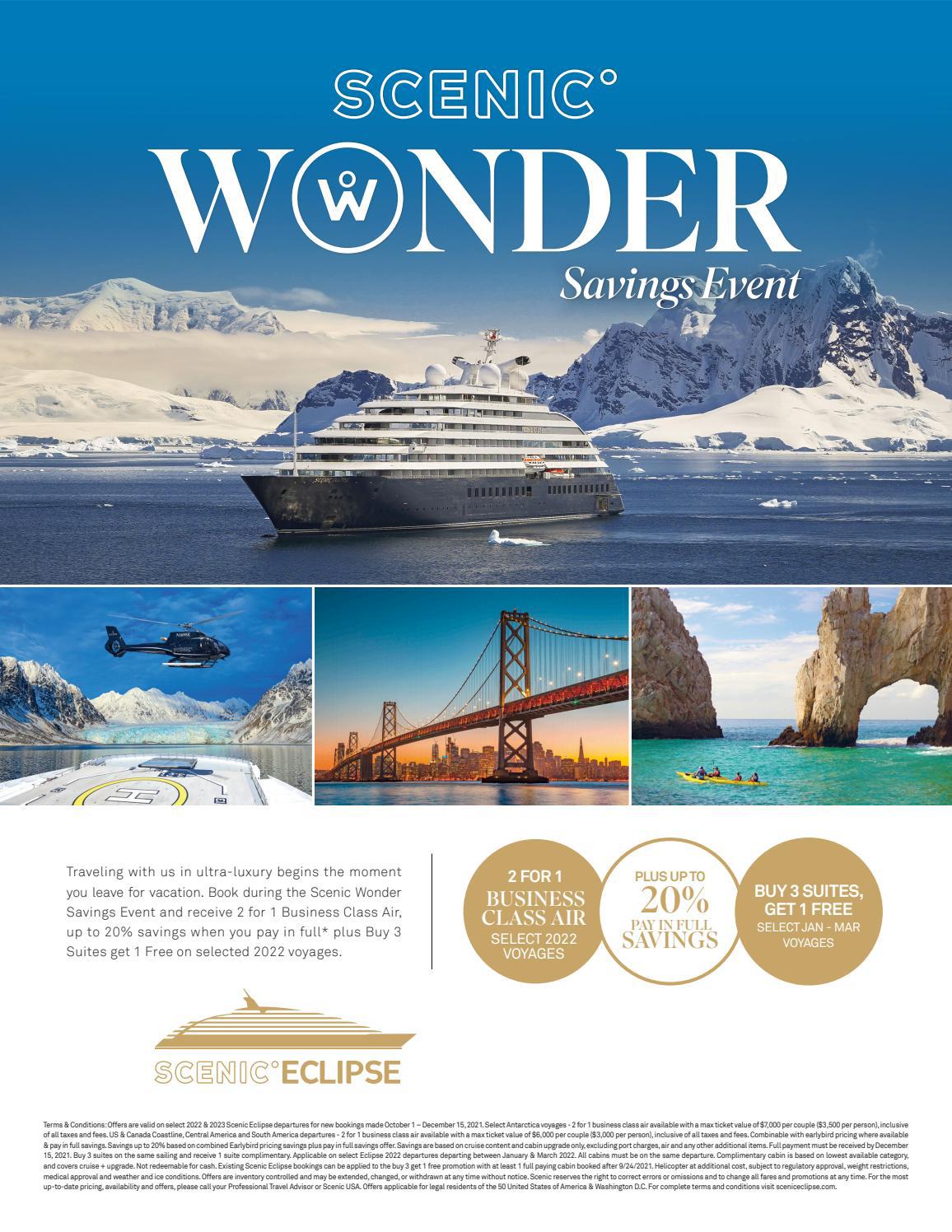 Scenic Wonder Savings Event Custom Flyer Yacht by Scenic & Emerald ...