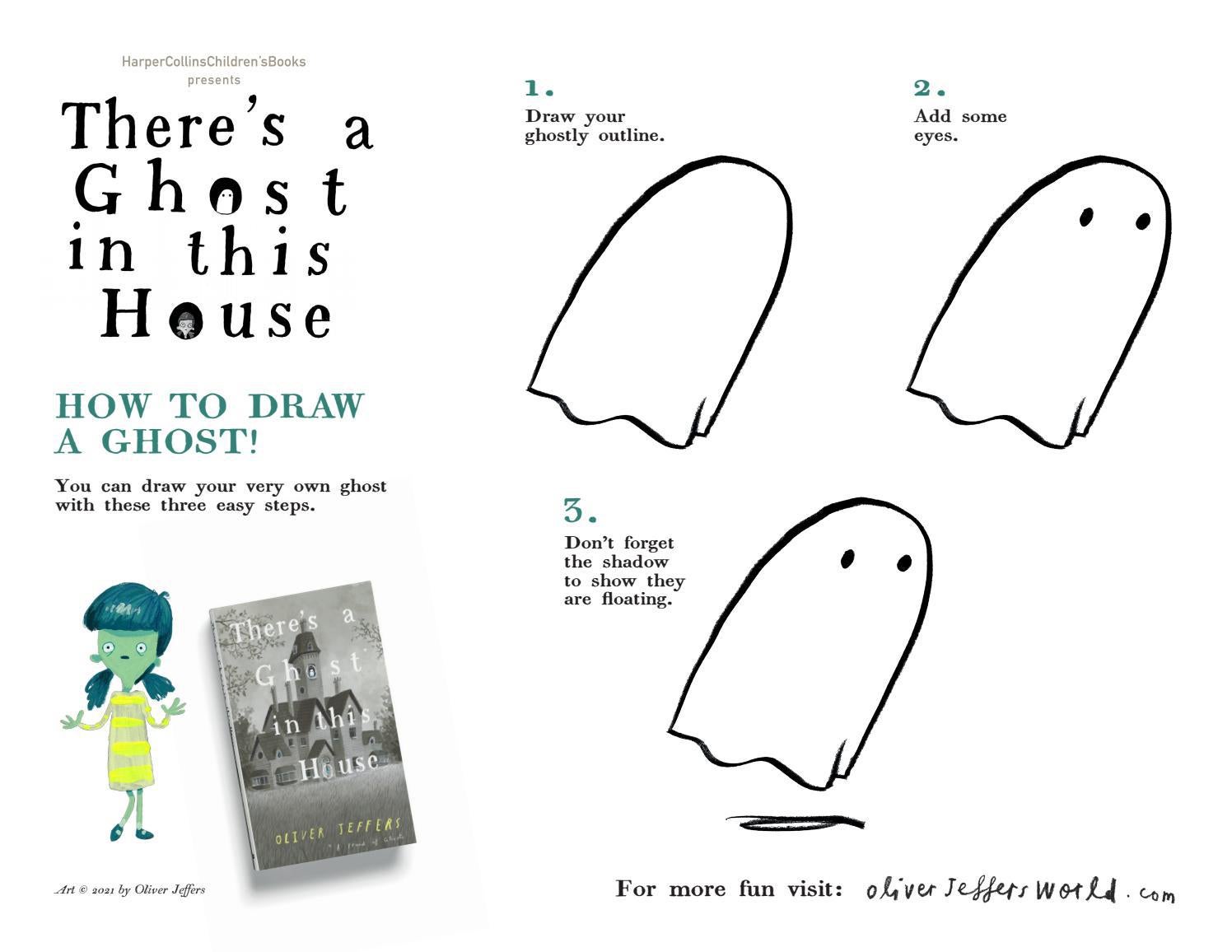 Awesome FREE activity pack for There's a Ghost in this House by Oliver ...