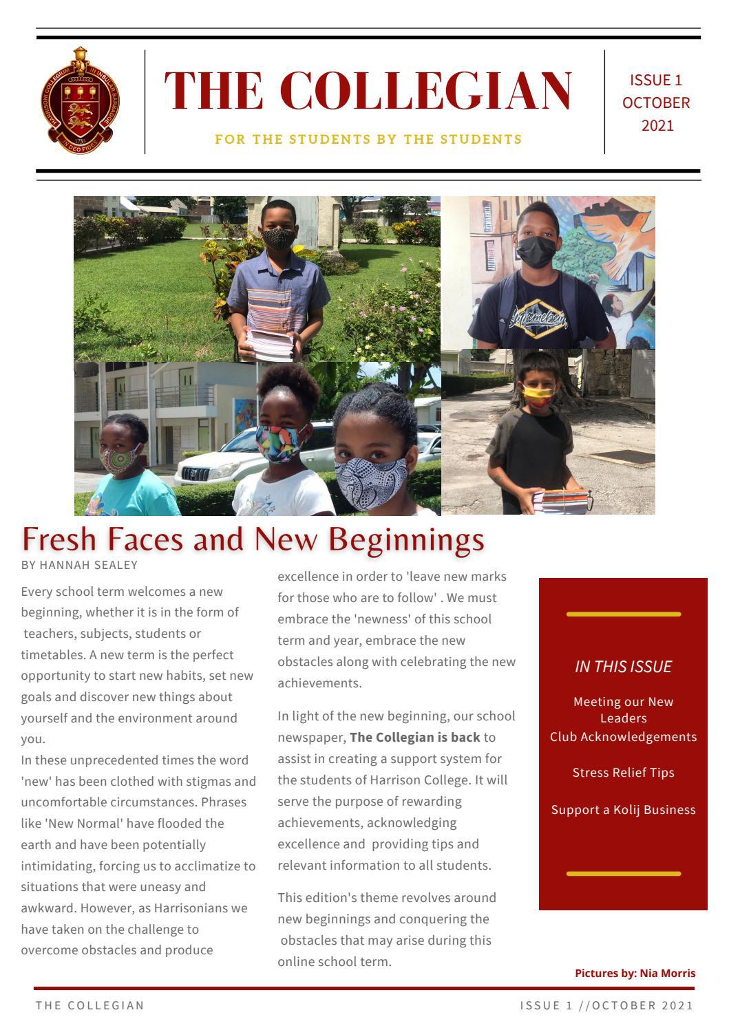 The Collegian Issue #1 by TheCollegianNewspaper - Issuu