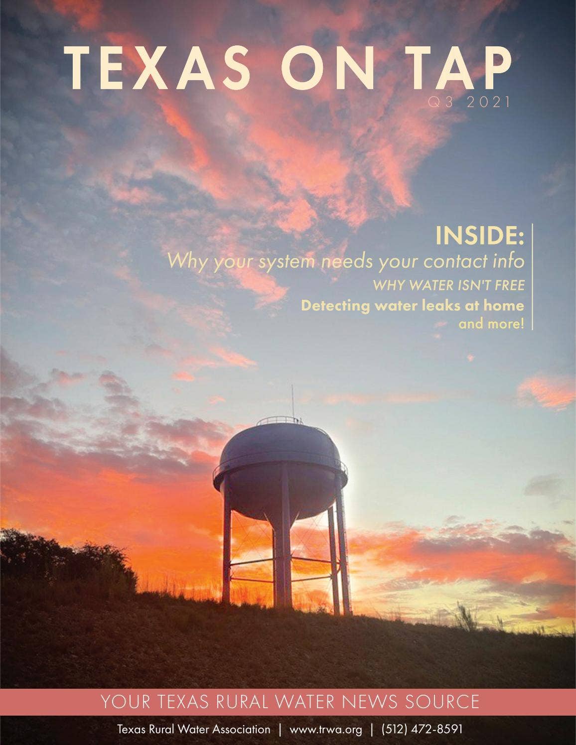 Texas on Tap - Q3 2021 by Texas Rural Water Association - Issuu