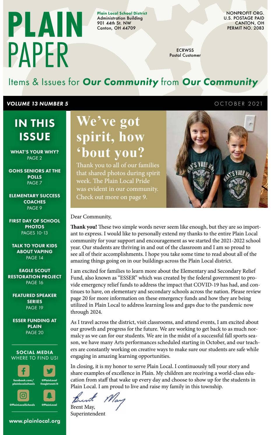 October 2021 Plain Paper by Plain Local Schools - Issuu