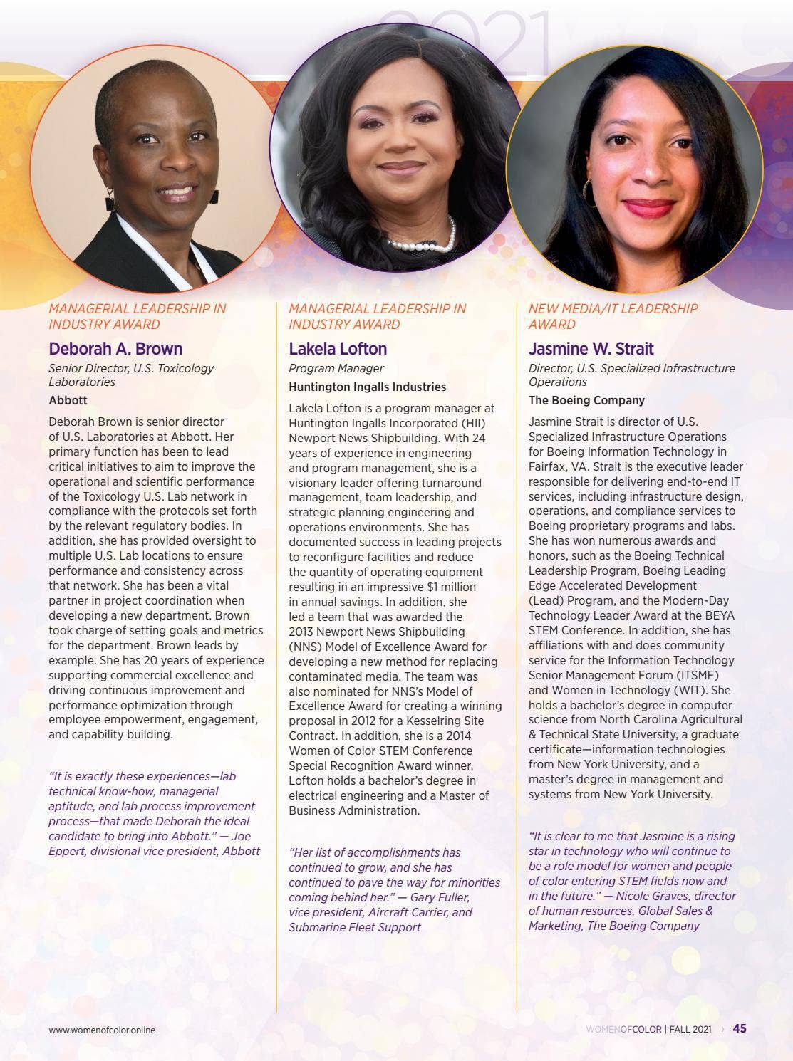 2021 Women of Color | CONFERENCE - VOL. 21, NO. 2 by Career ...