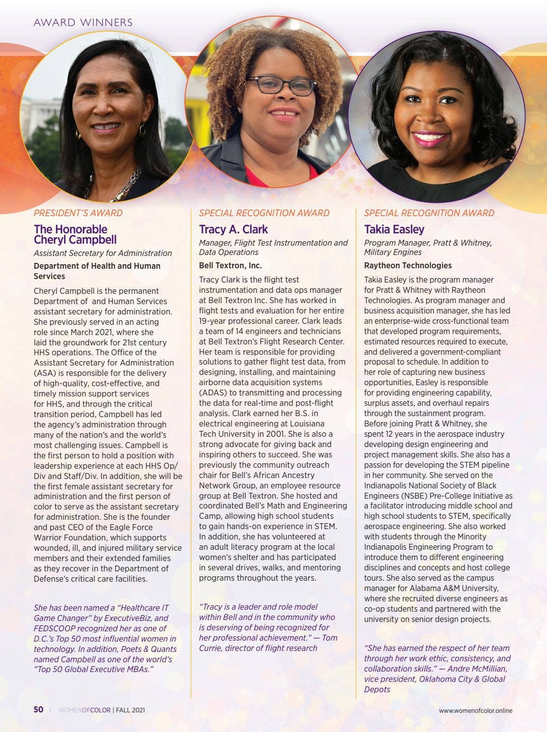 2021 Women of Color | CONFERENCE - VOL. 21, NO. 2 by Career ...