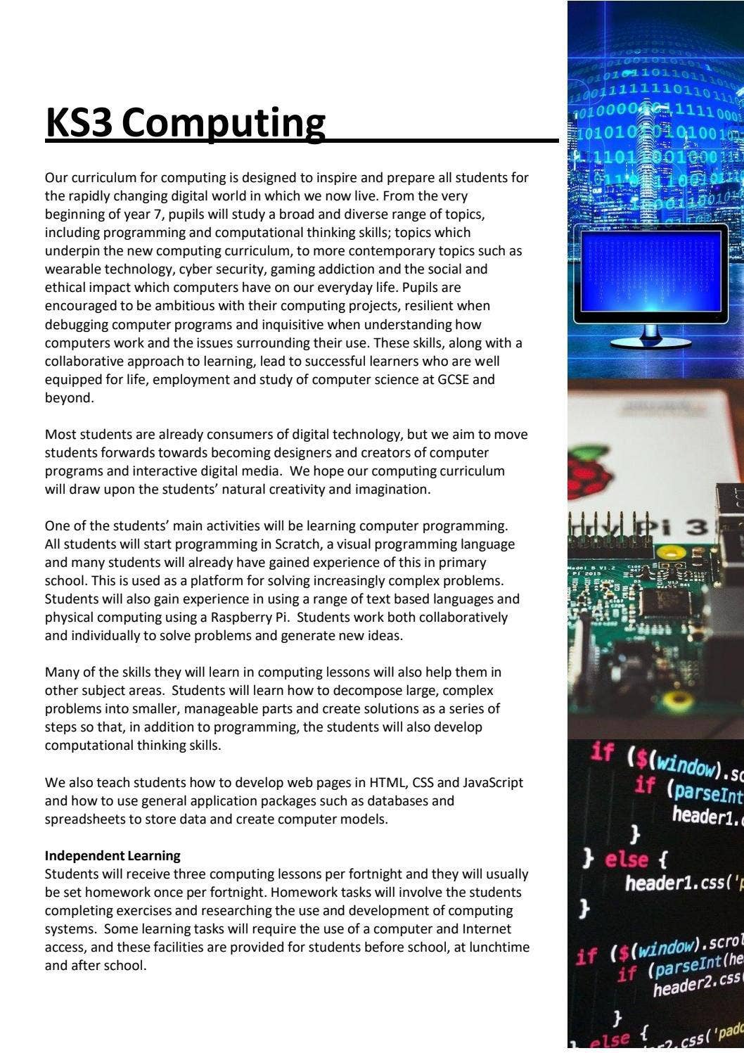Computing KS3 2021-2022 by Schudio - Issuu
