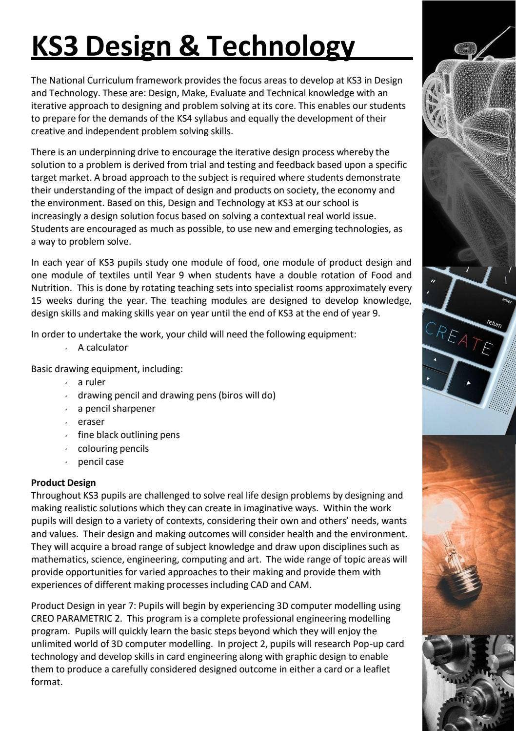 DT KS3 2021-2022 by Schudio - Issuu