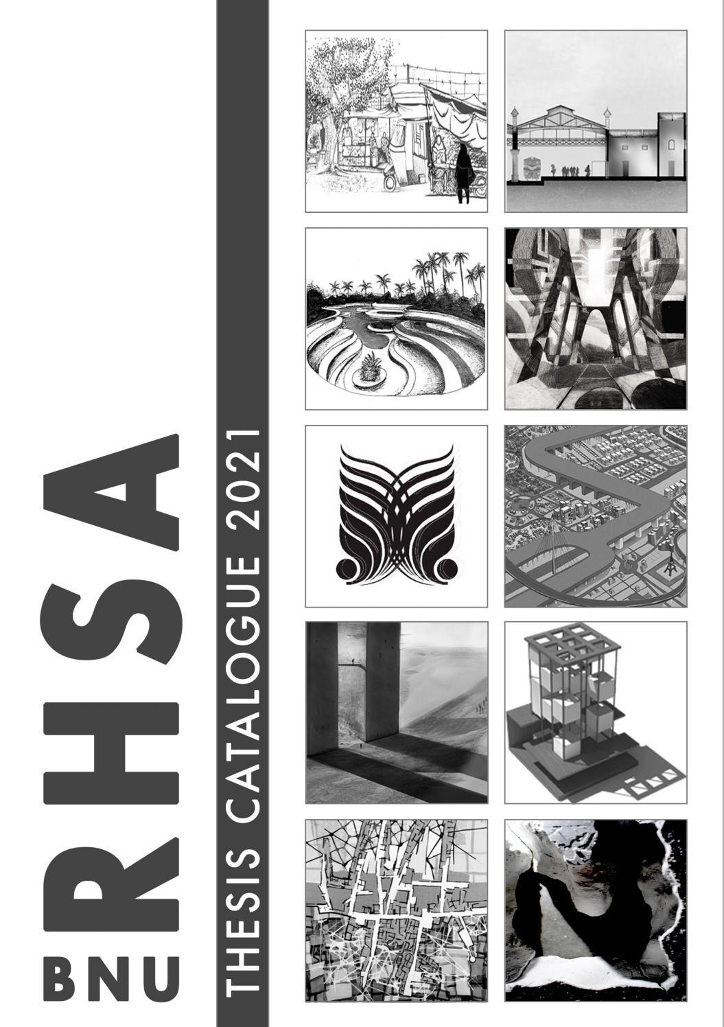 BNU Razia Hassan School of Architecture Thesis Catalogue 2021 by ...