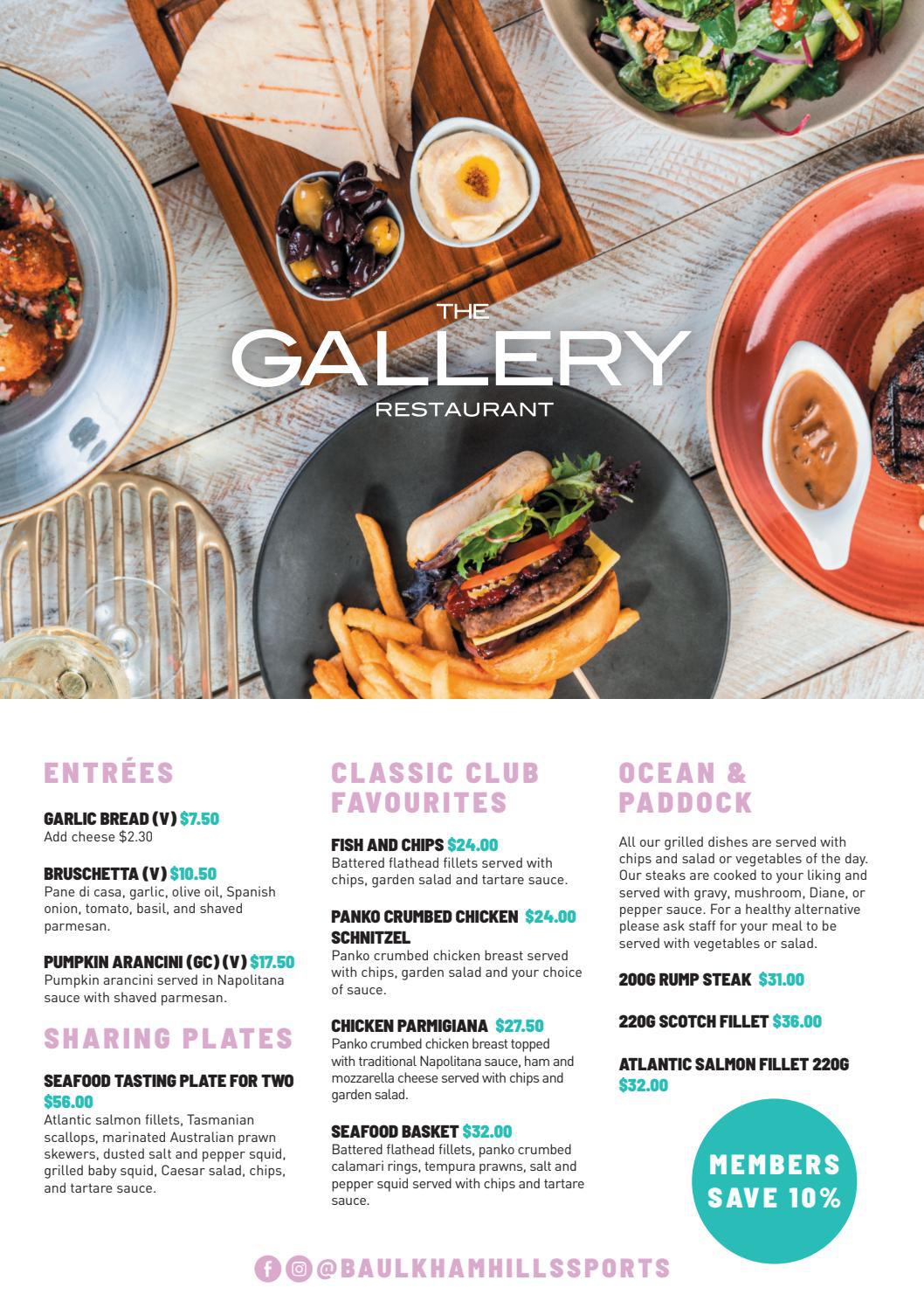 The Gallery Menu by Bankstown Sports Club - Issuu