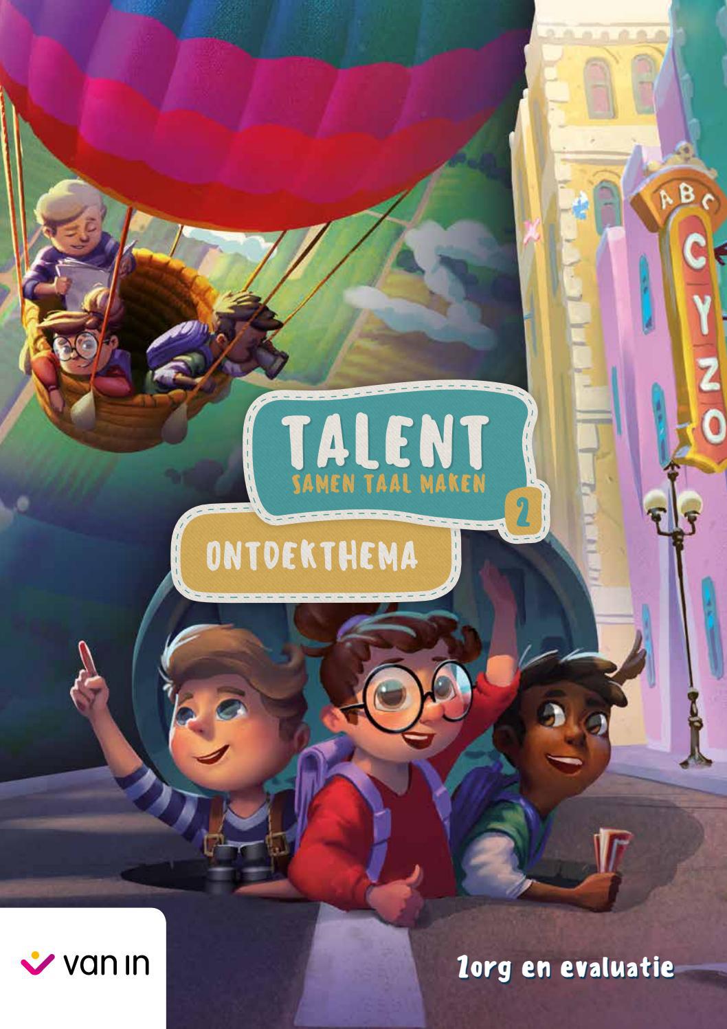 TALENT 2 - Zorg- en evaluatiemap A - Thema 3 by VAN IN - Issuu