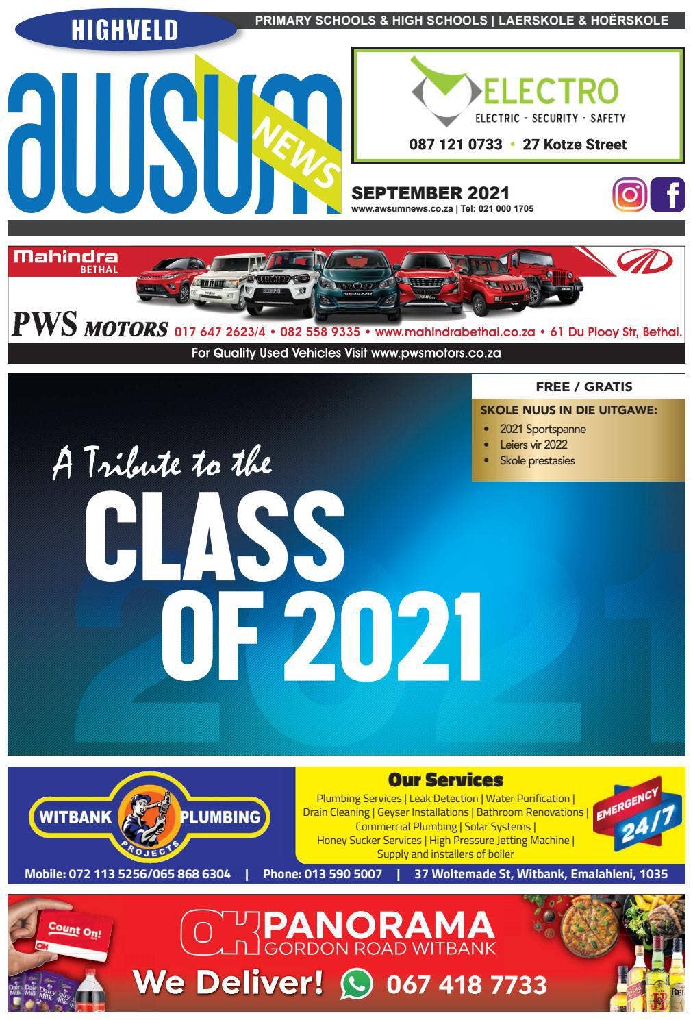 Highveld - Class of 2021- September Edition by AWSUM News - Issuu