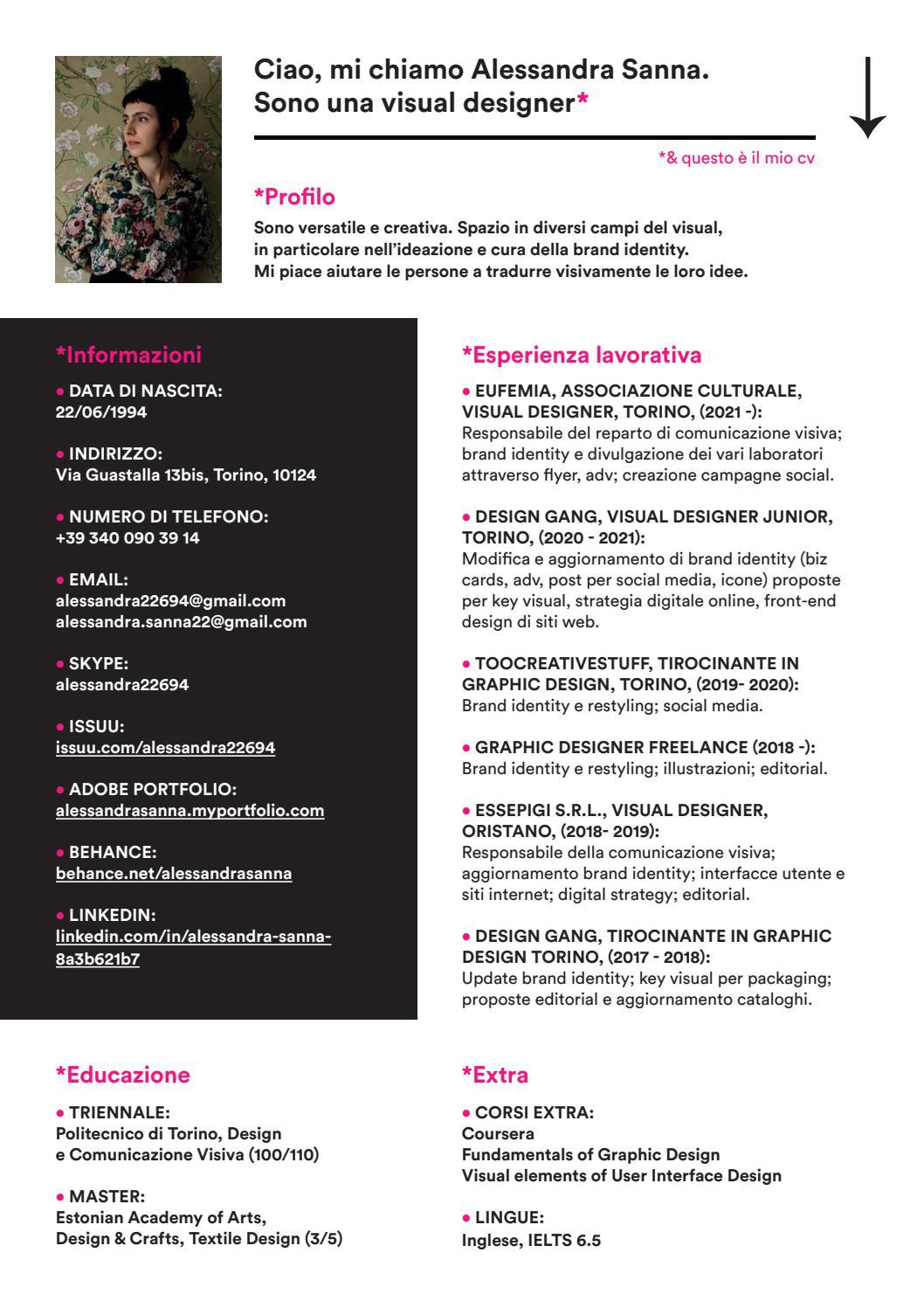 CV_Alessandra_Sanna by Alessandra Sanna - Issuu
