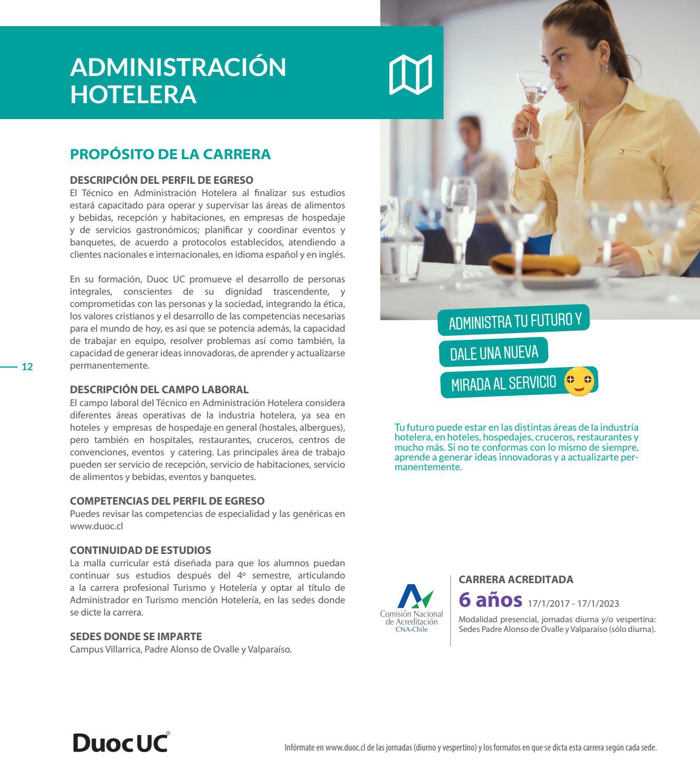 Administración Hotelera by Duoc UC - Issuu