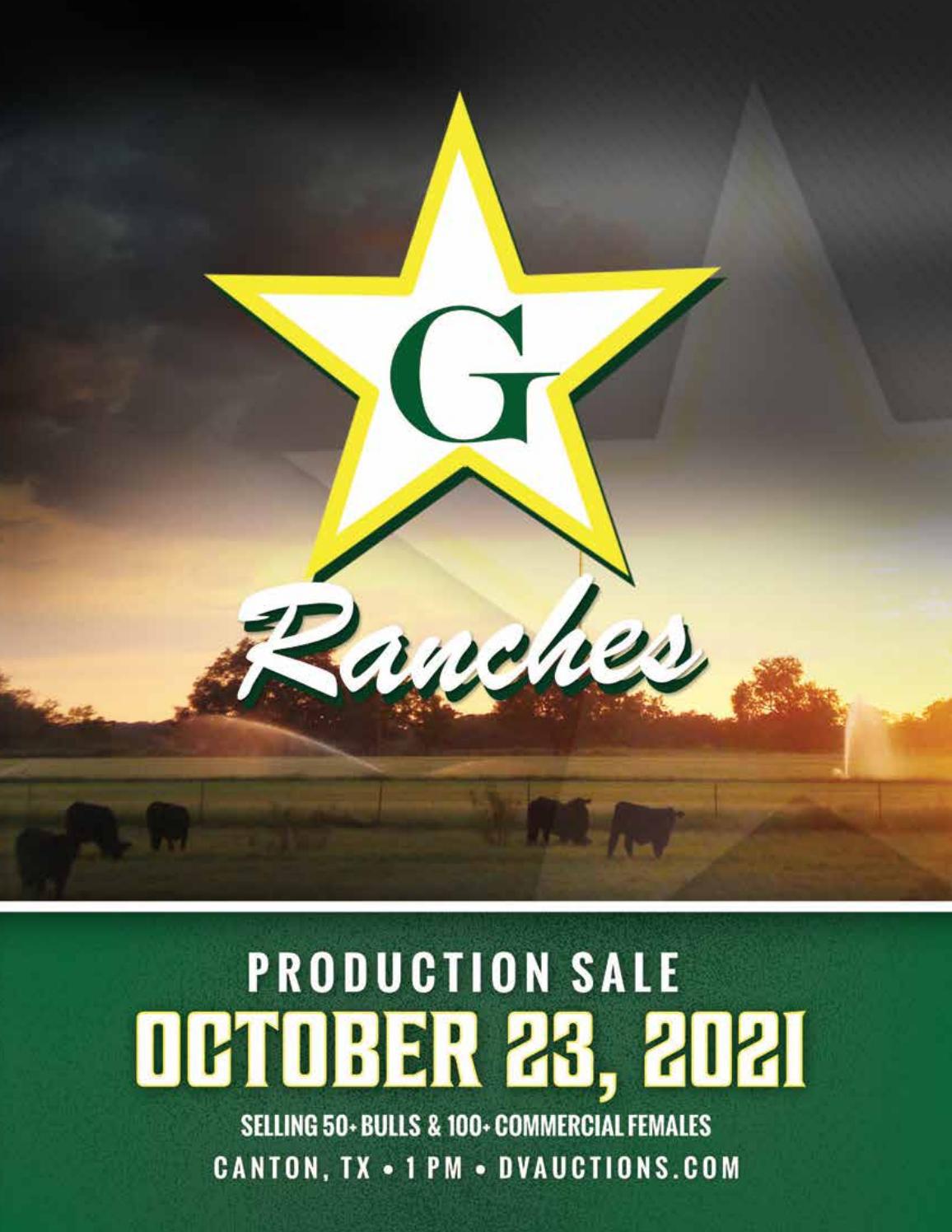 2021 Star G Ranches Production Sales : October 23, 2021 by Garrett ...