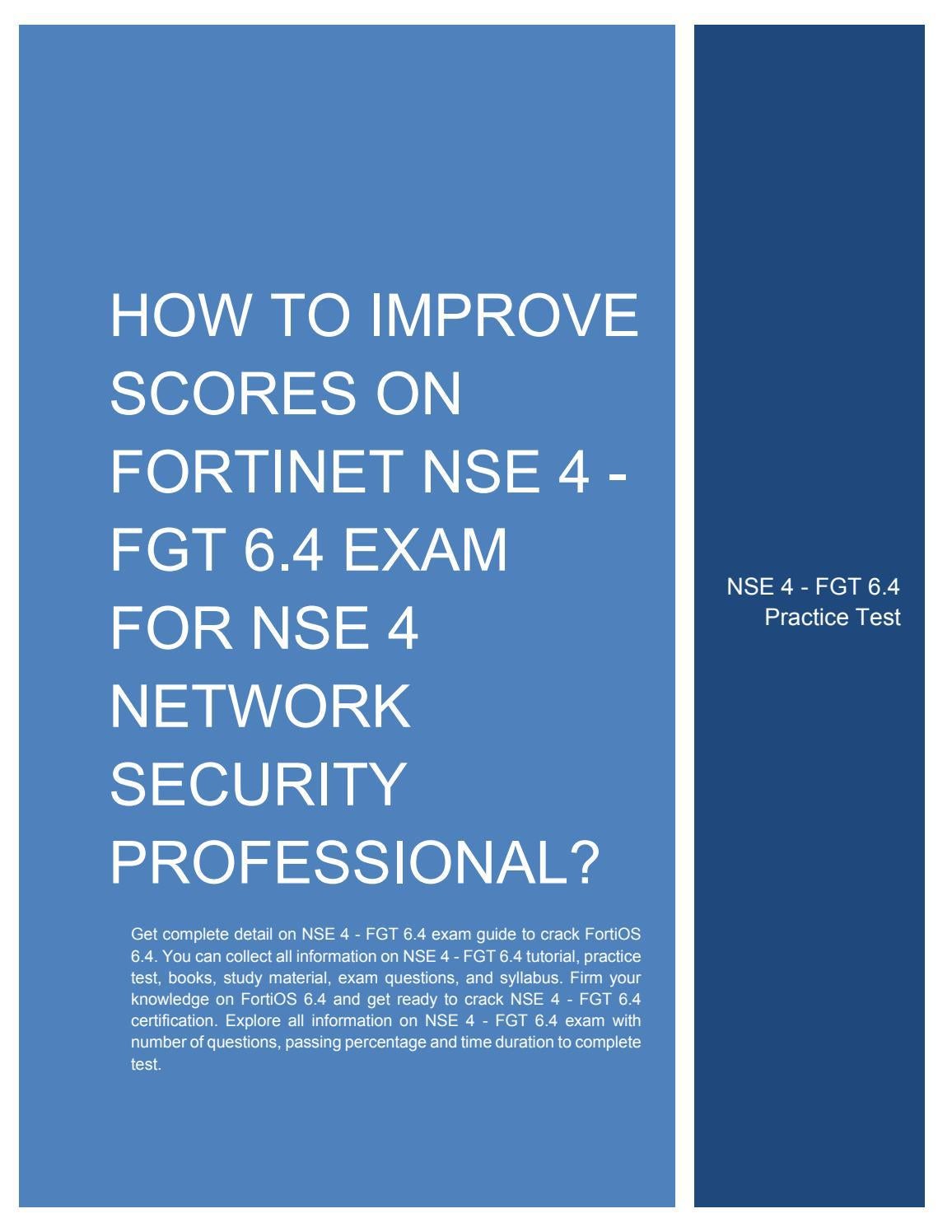 NSE 4 Study Guide: Way to crack Fortinet NSE 4 Exam by Ruchi Patel - Issuu