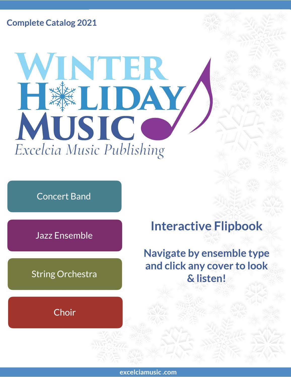 Excelcia Music Publishing Winter Holiday Music Complete Catalog 2021 by ...