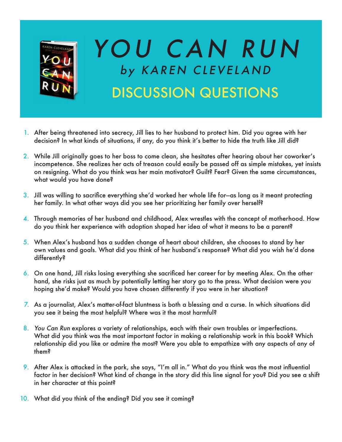 YOU CAN RUN Book Club Kit by PRH Library - Issuu