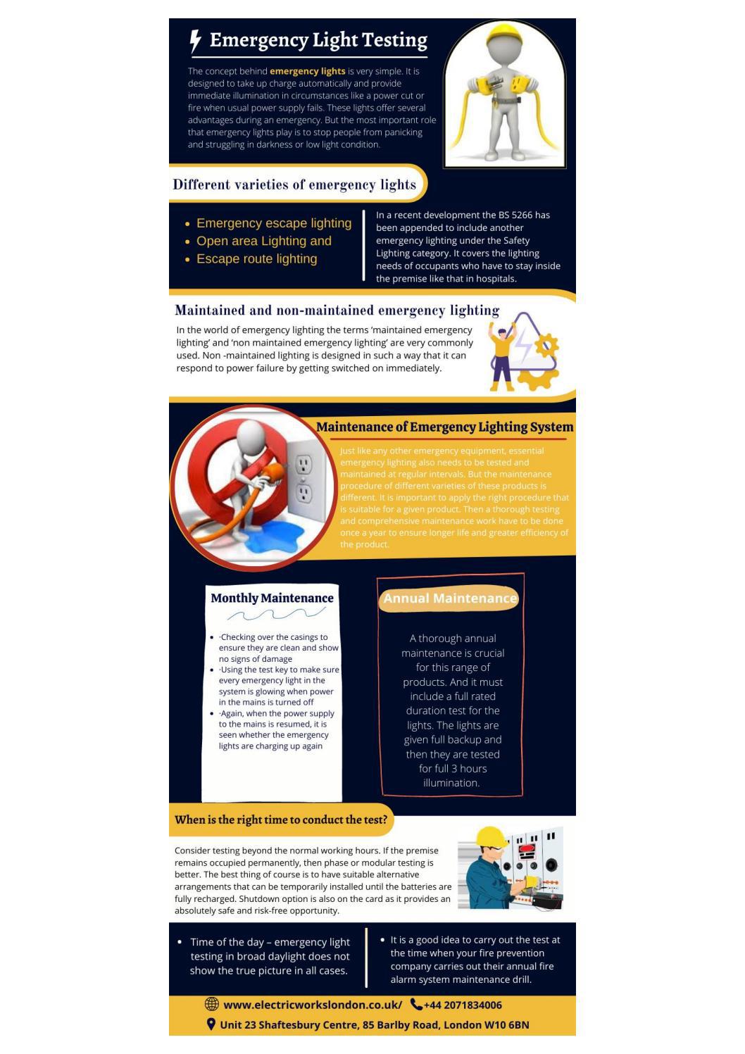 Your Brief Guide to Emergency Light Testing by Electric Works London ...