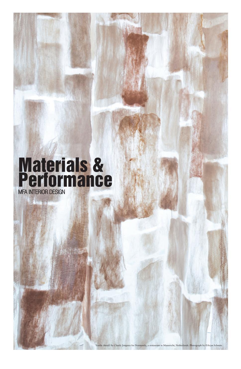 Materials and Performance by Healthy Materials Lab - Issuu