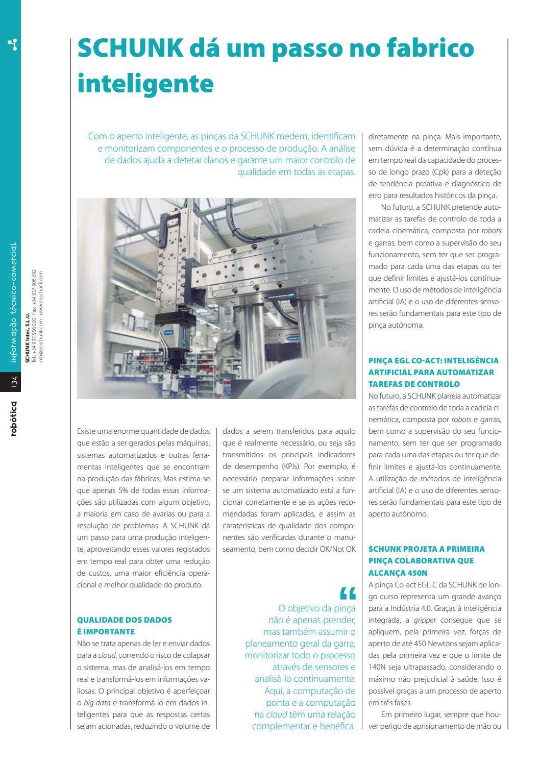 SCHUNK dá um passo no fabrico inteligente by cie - Issuu