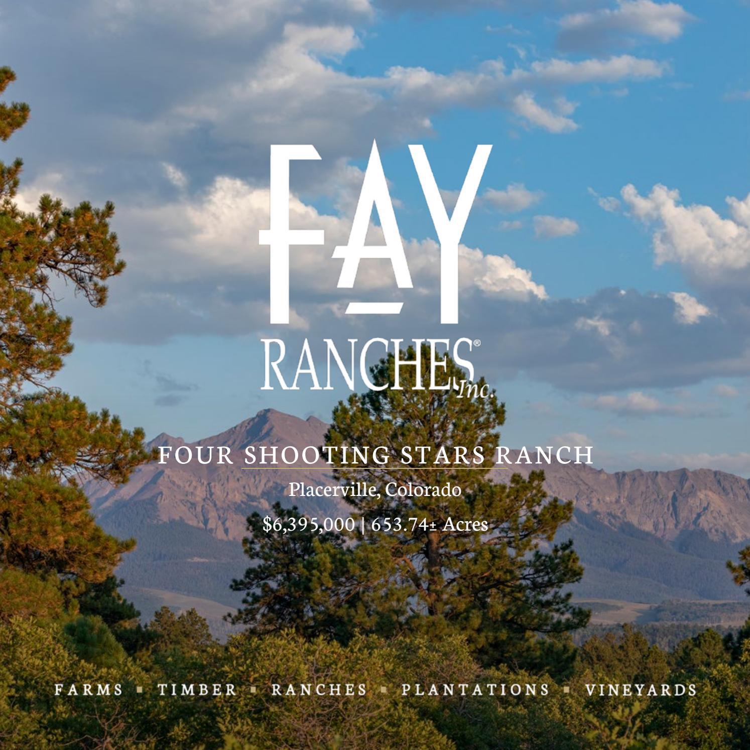 OFF THE MARKET: Four Shooting Stars Ranch | Fay Ranches by Fay Ranches ...