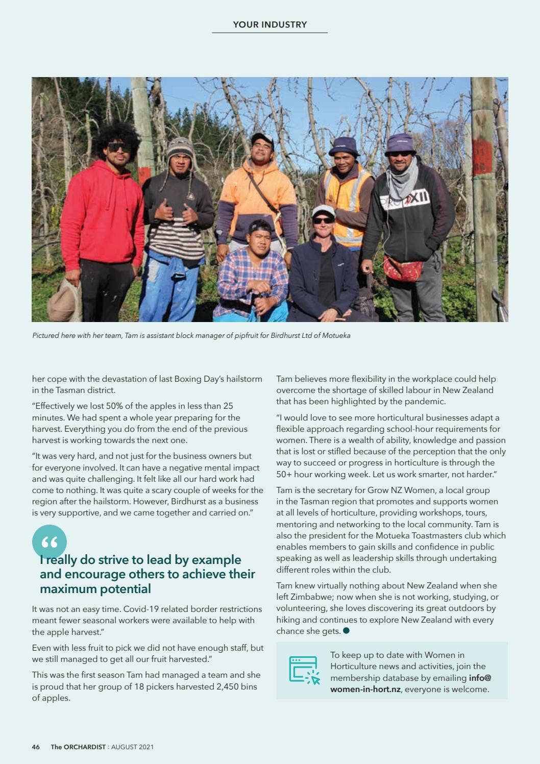 The Orchardist | August 2021 by Horticulture New Zealand - Issuu