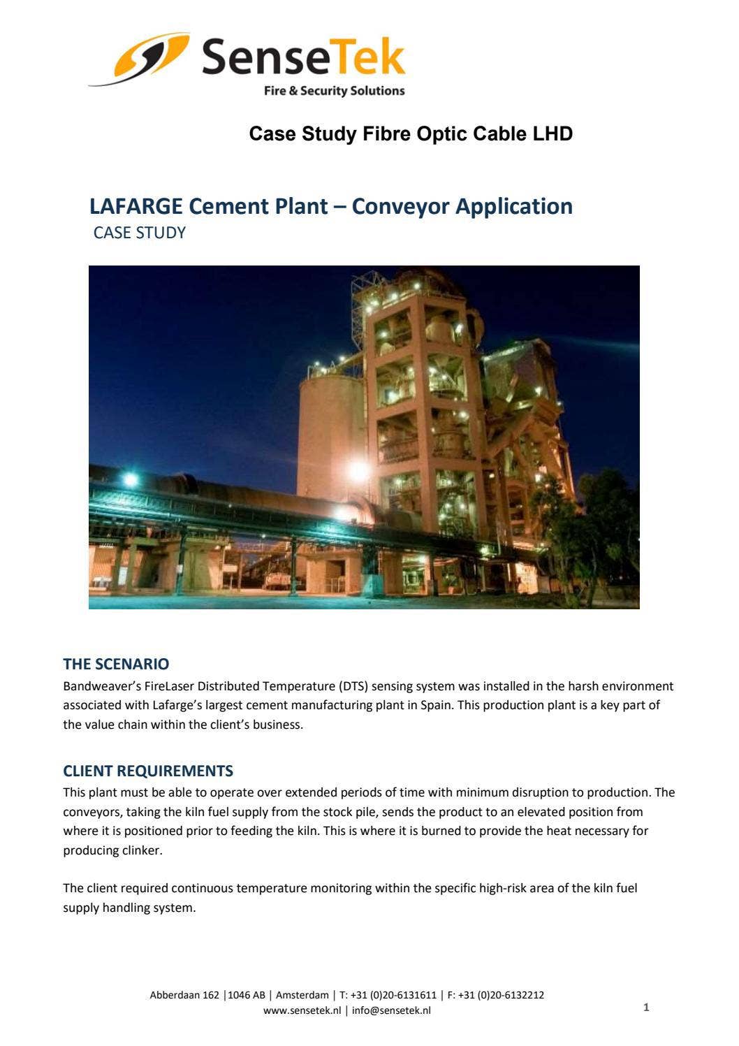 SenseTek Bandweaver Case Study LHD DTS by SenseTek Fire & Security ...